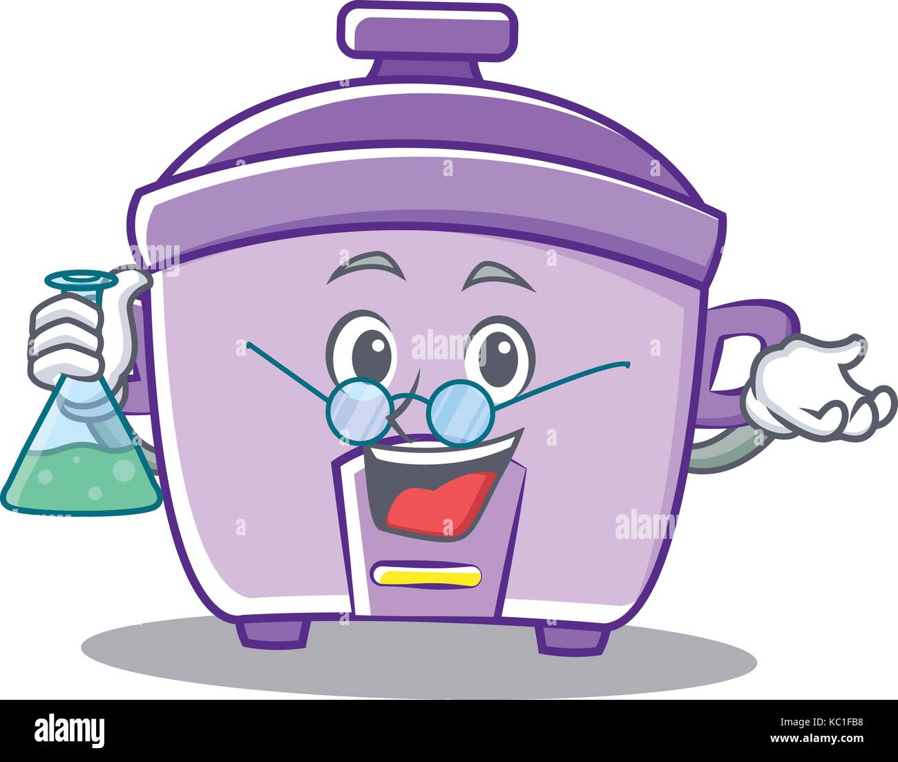 Professor rice cooker character cartoon Stock Vector Image & Art - Alamy
