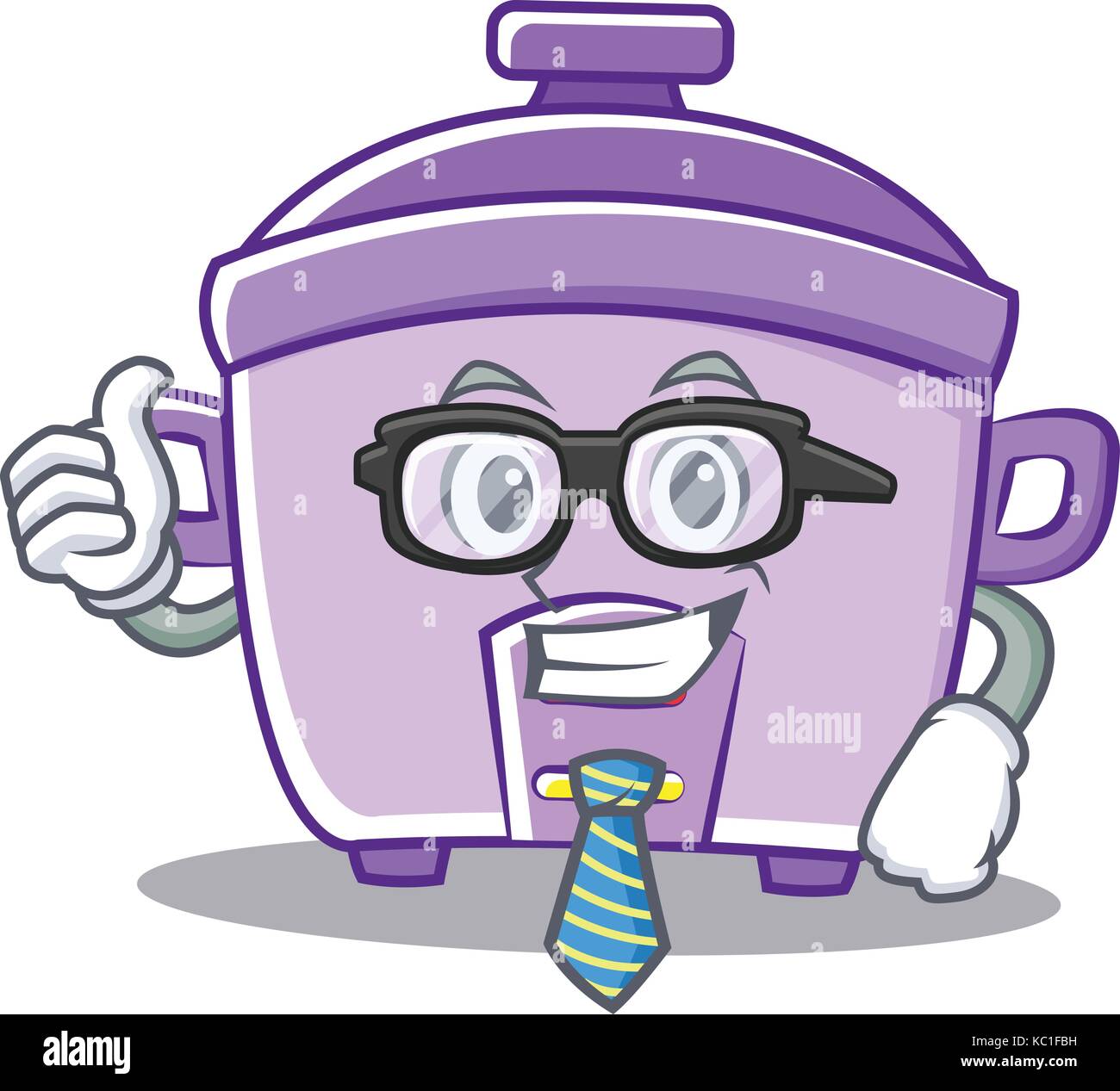 Businessman rice cooker character cartoon Stock Vector Image & Art - Alamy