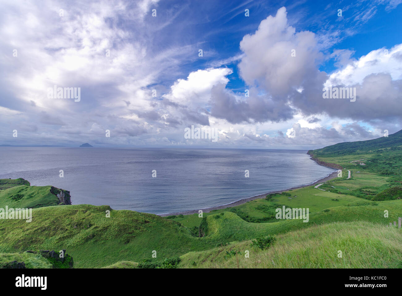 View from Vayang Rolling Hills, Ivatan Island, Batanes, Philippines ...