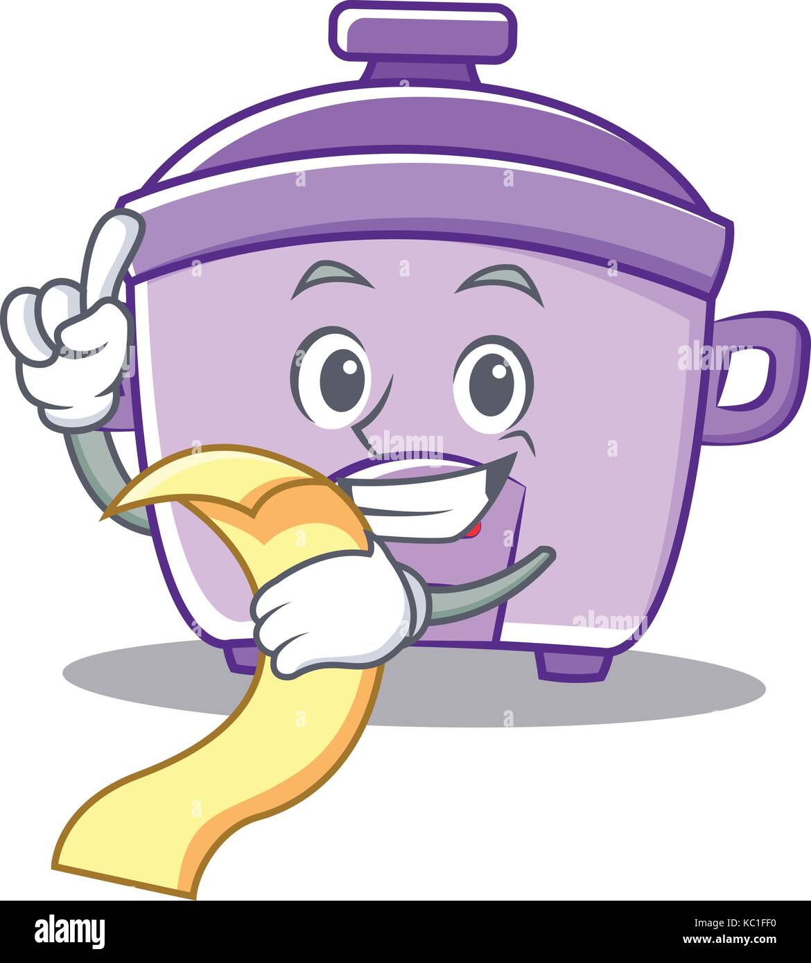 With menu rice cooker character cartoon Stock Vector Image & Art - Alamy