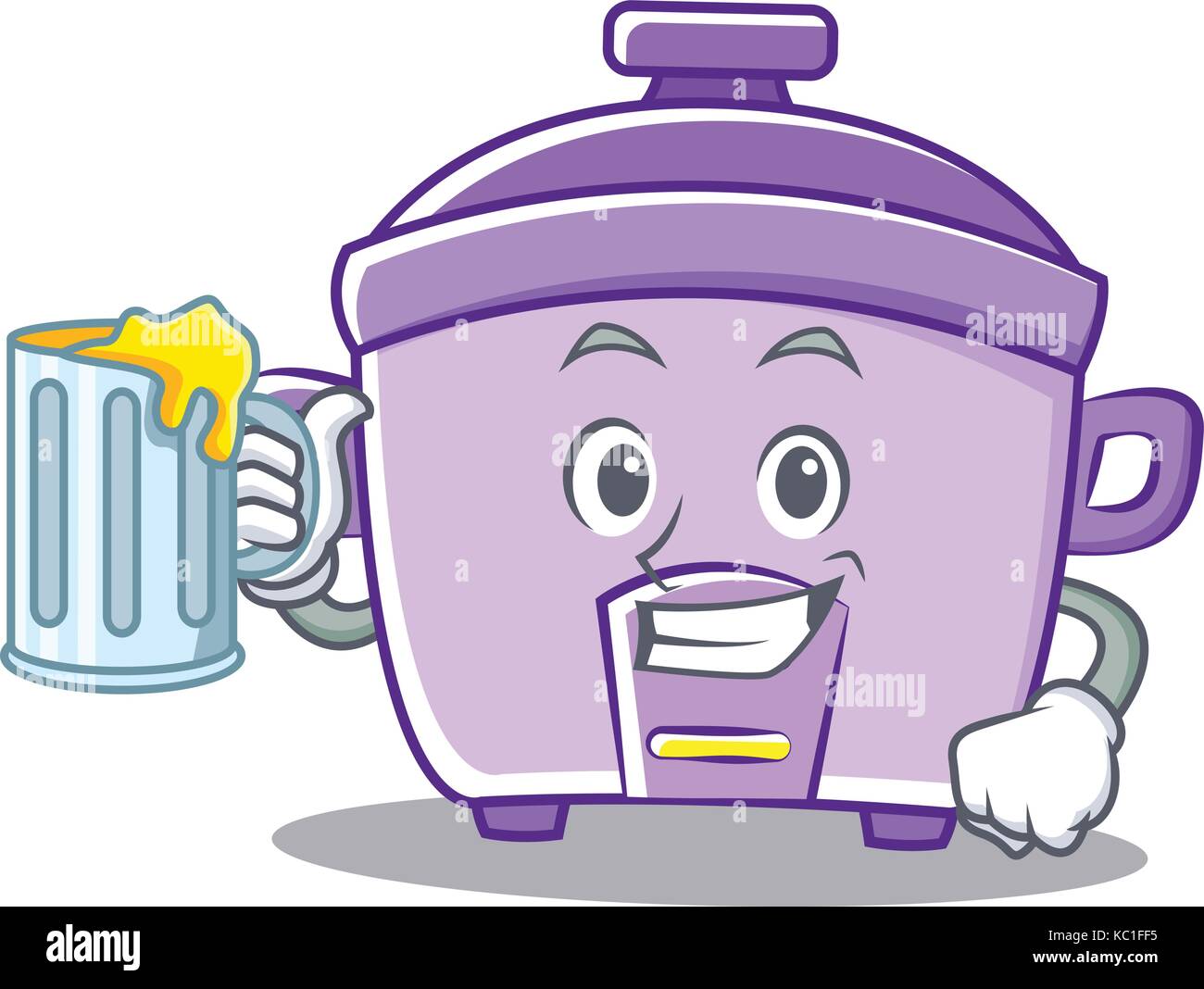 With juice rice cooker character cartoon Stock Vector Image & Art - Alamy