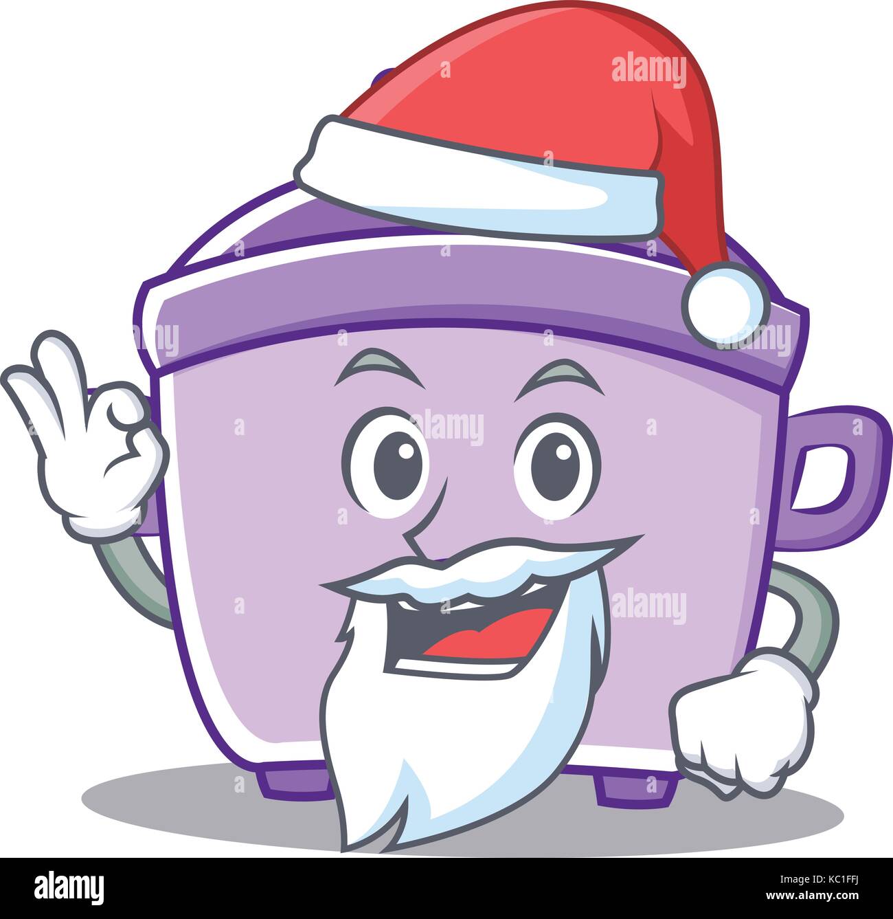 Santa rice cooker character cartoon Stock Vector Image & Art - Alamy