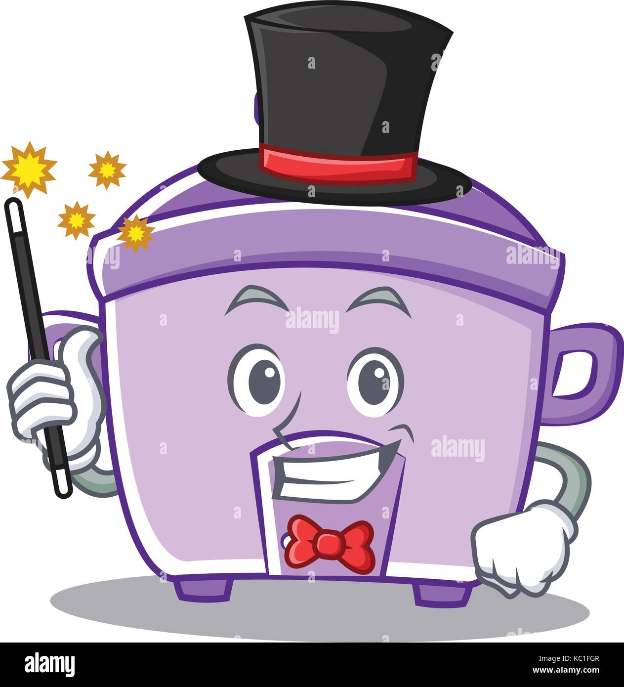 Magician rice cooker character cartoon Stock Vector Image & Art - Alamy