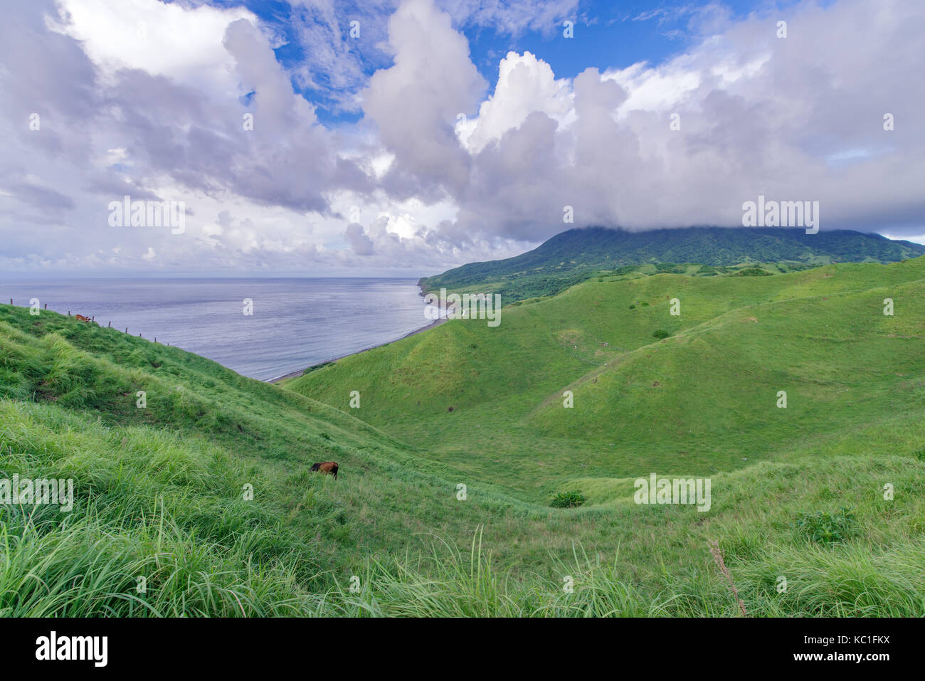 View from Vayang Rolling Hills, Ivatan Island, Batanes, Philippines ...