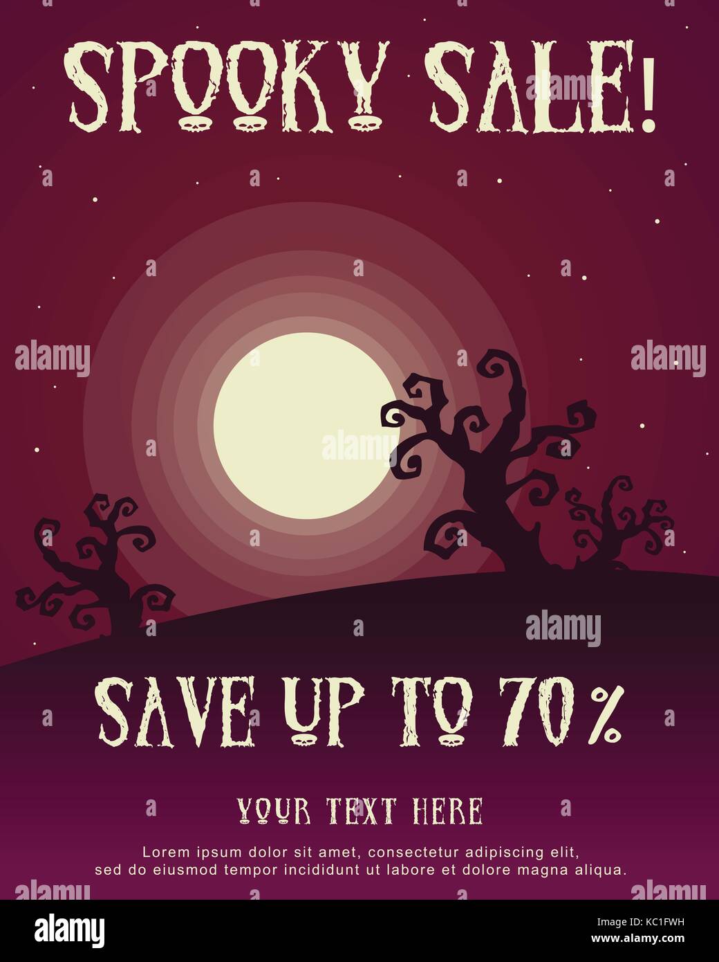 Collection Halloween poster dark design Stock Vector Image & Art - Alamy