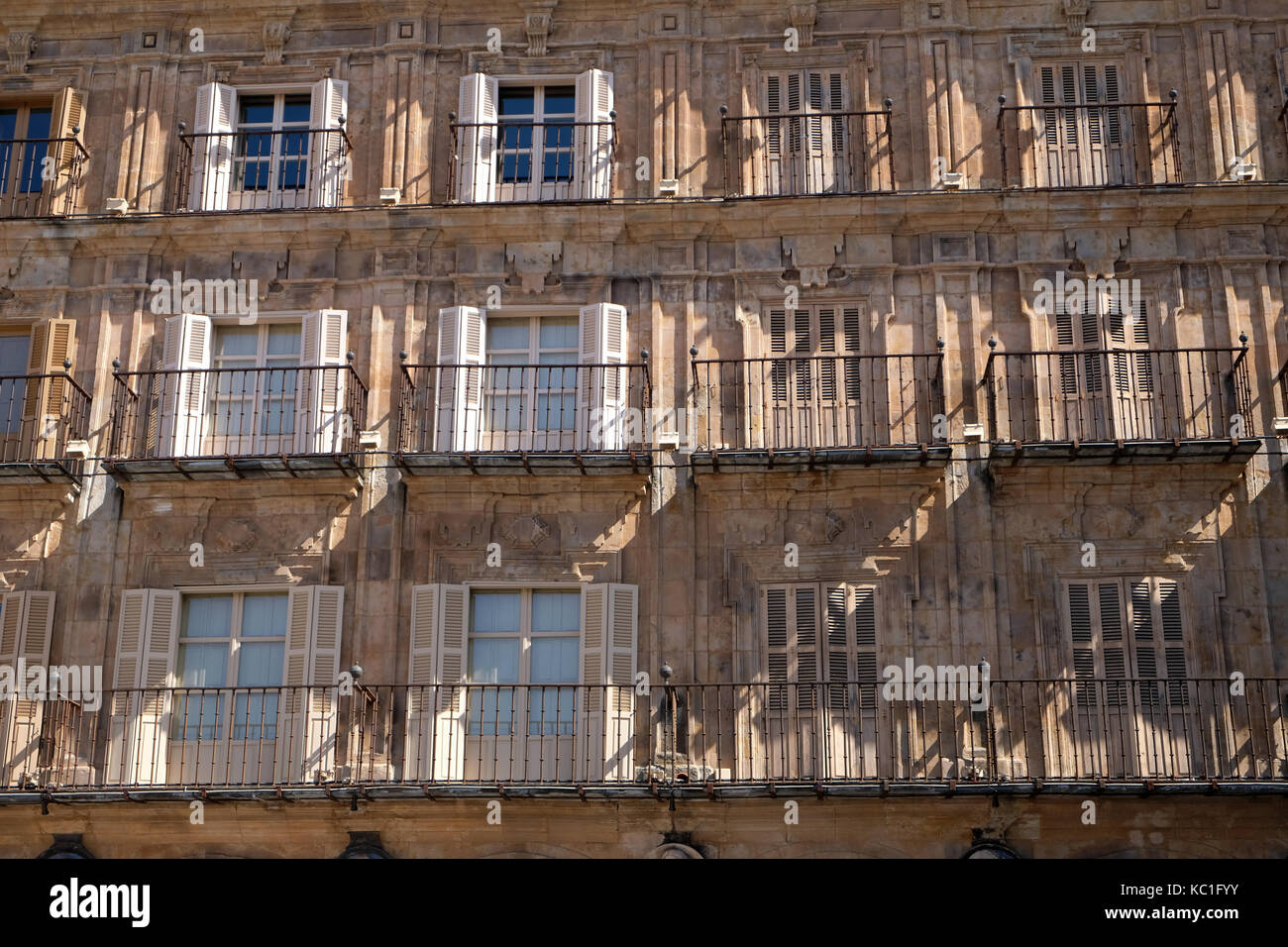 September 2017 - Classic Spanish large city building frontage in ...