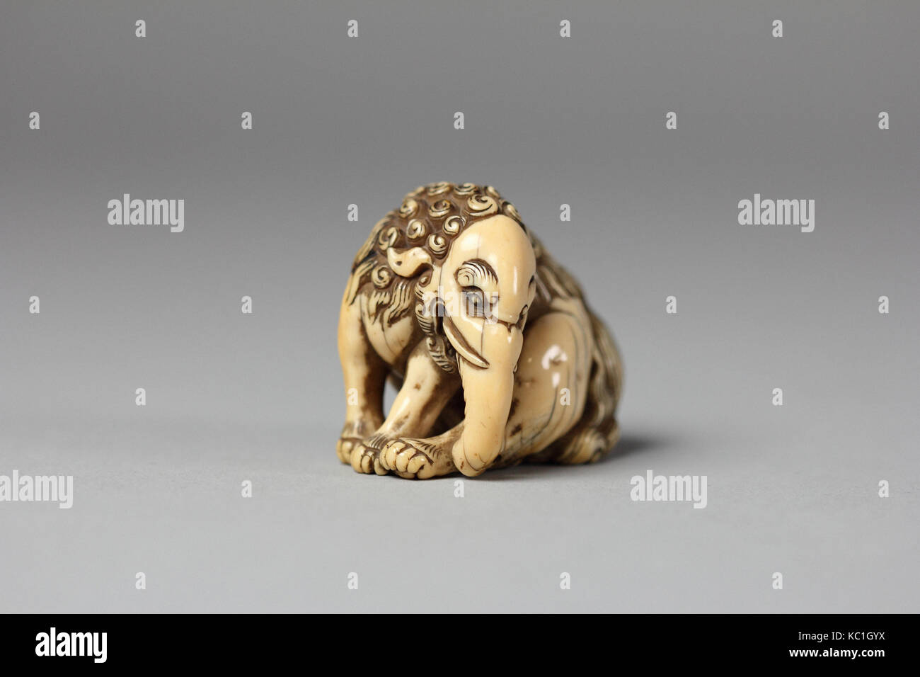 Netsuke of Seated Baku (mythical animal), 19th century Stock Photo - Alamy