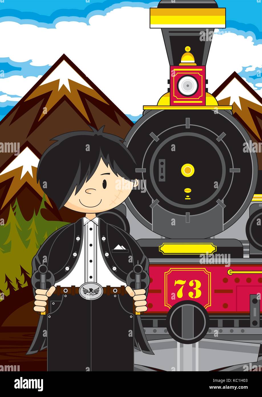 Wild West Cartoon Sheriff High Resolution Stock Photography and Images ...