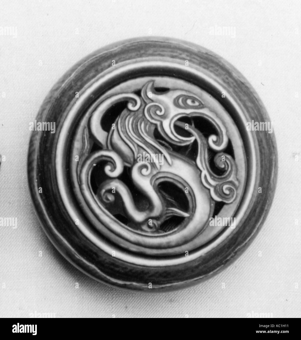 Netsuke with Kagamabuta-stylized Baku, 19th century Stock Photo - Alamy