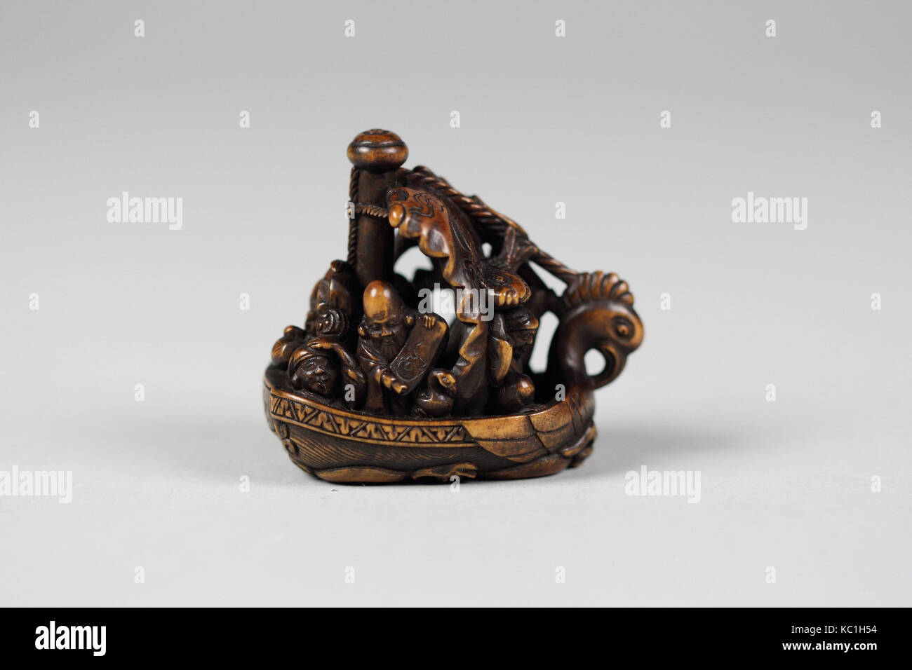 Netsuke of Pleasure Boat (Takarabune), 19th century Stock Photo - Alamy