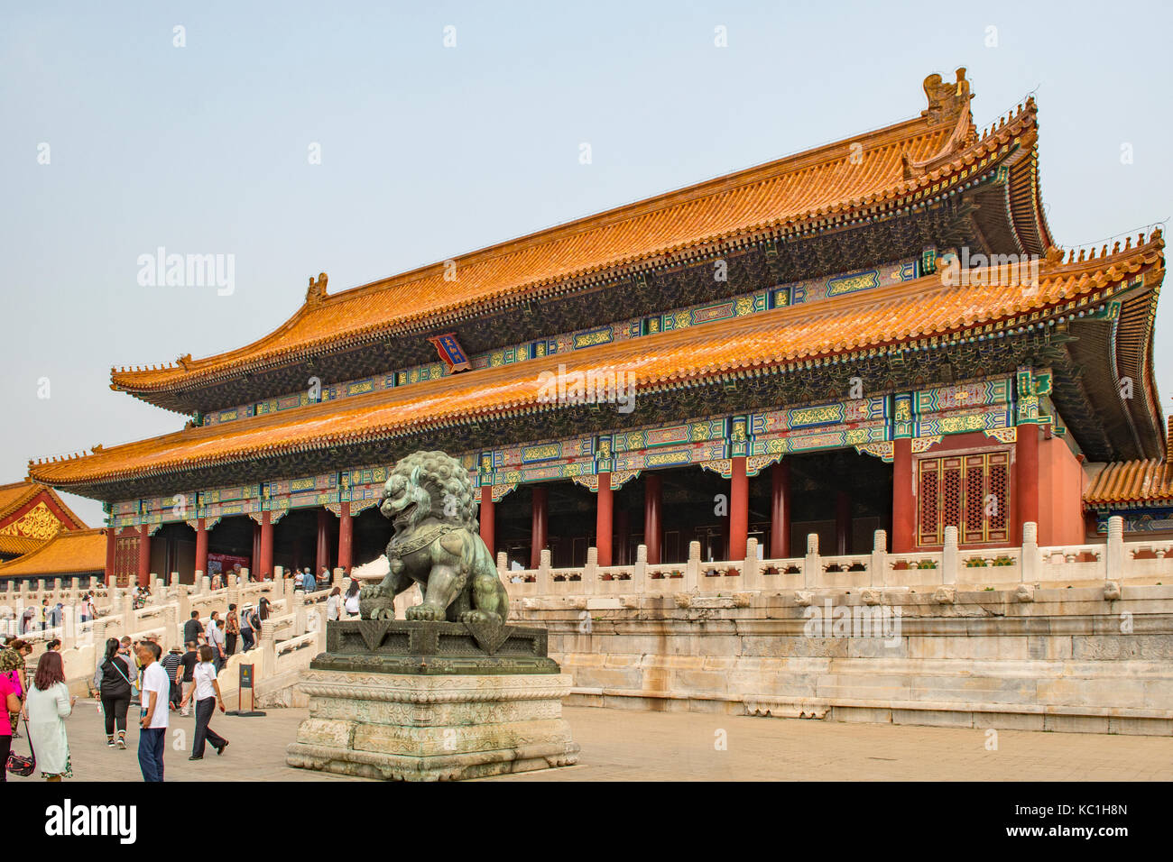 Gate of Supreme Harmony in Forbidden City, Beijing, China Stock Photo ...