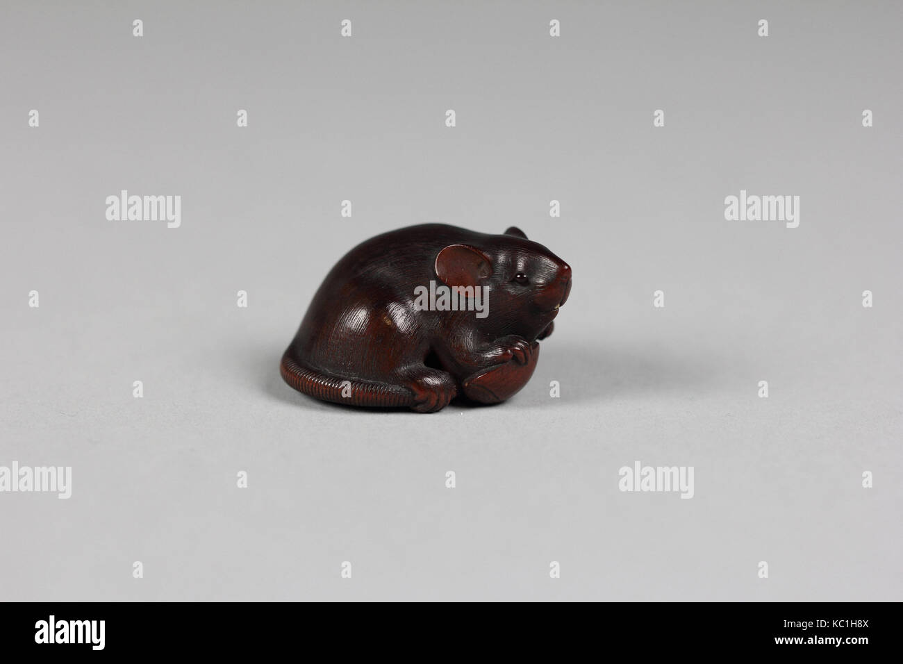 Netsuke Rat with Small Acorn, 19th century, Japan, Wood, H. 1 in. (2.5 ...