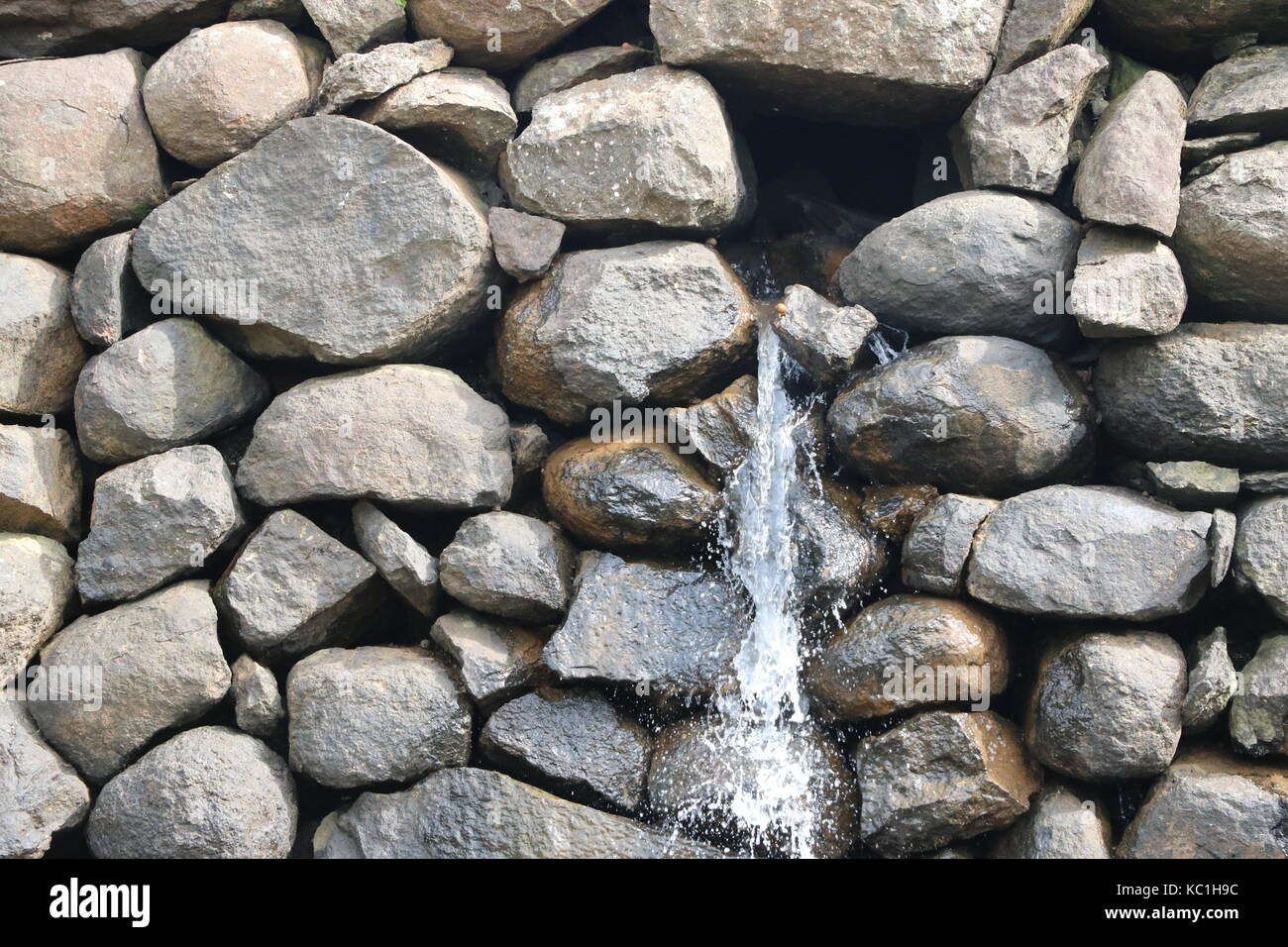 waterfall from stone Stock Photo - Alamy