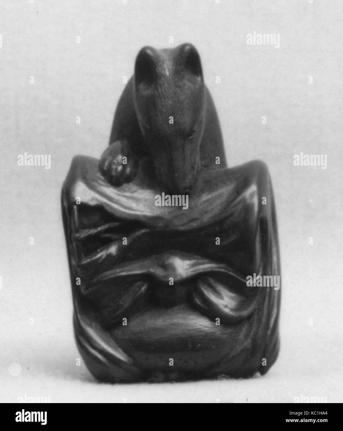 Netsuke with Fox and Drum from the Kabuki Play "Yoshsitsune Senbon ...
