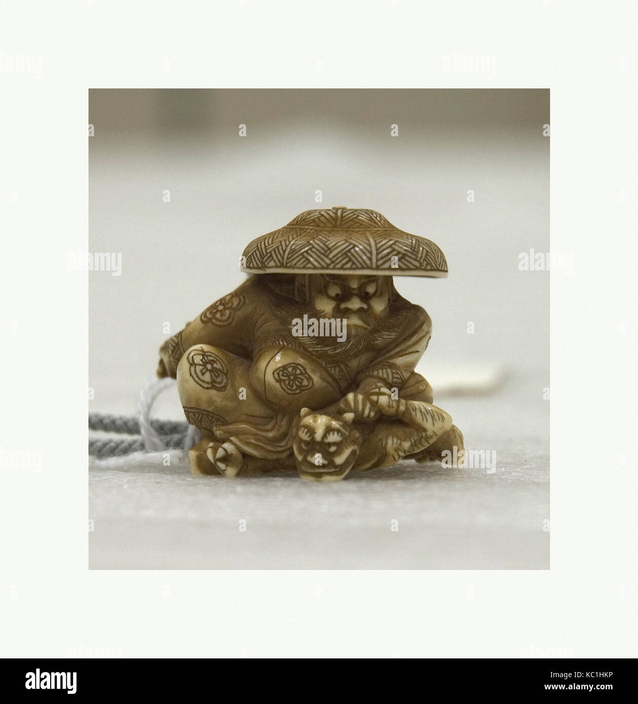 Netsuke of Shoki, the Demon-Queller, 19th century, Japan, Carved ivory ...