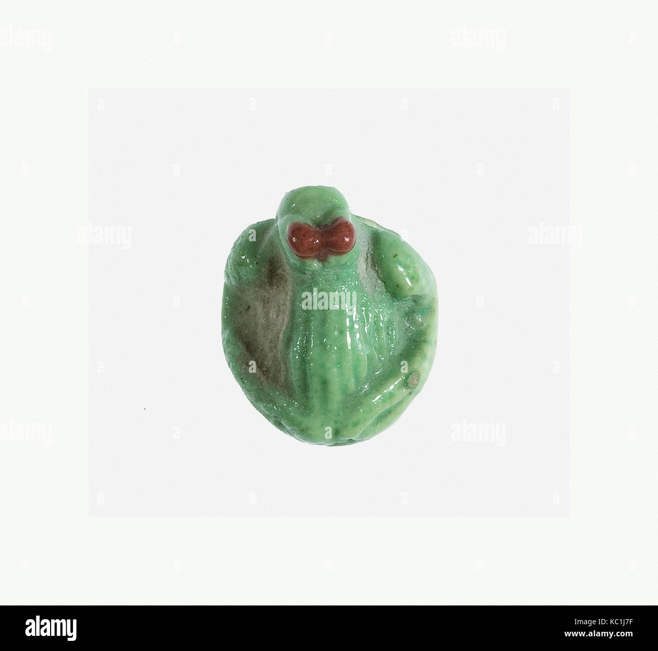 Frog Seal Amulet with the Hieroglyphs Nefer and Maat on the Base, ca ...