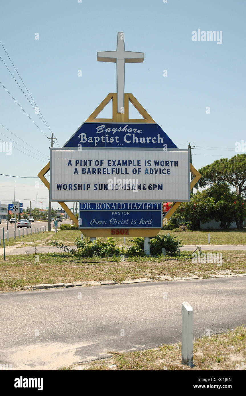 Sign outside a church with a message Stock Photo - Alamy
