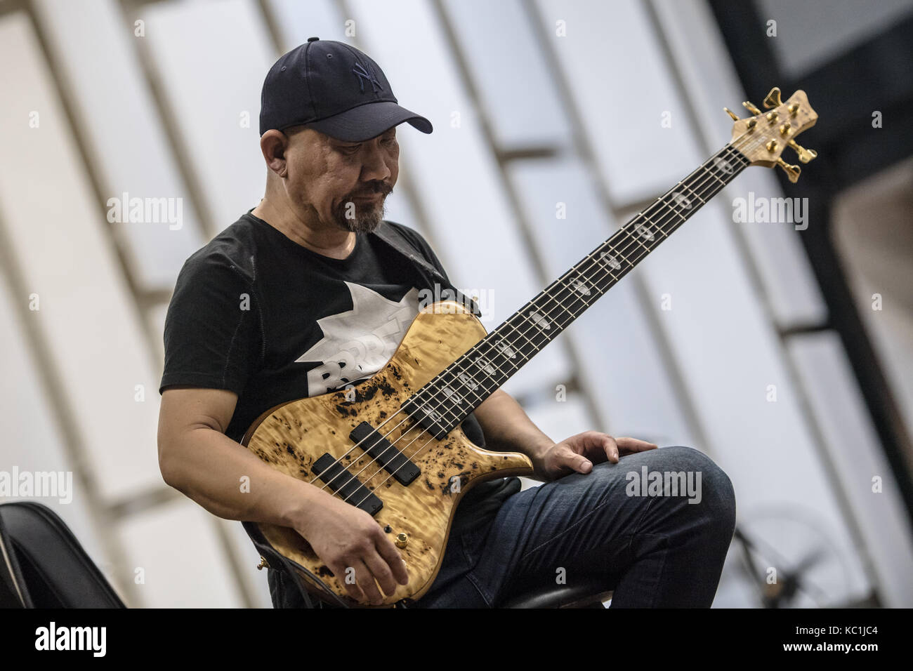 Chinese rock band Black Panther at rehearsals ahead of a concert to ...