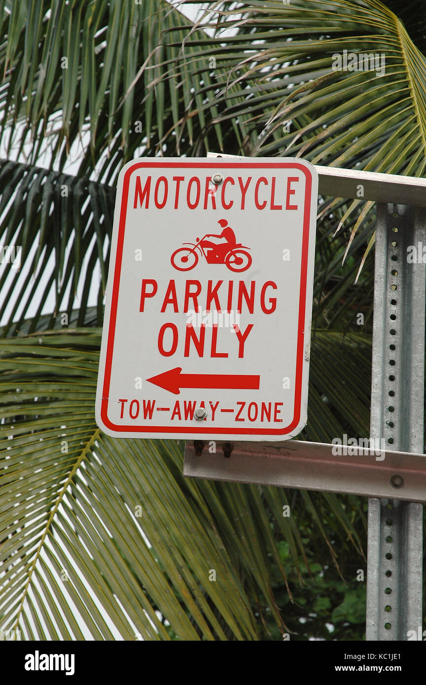 Motorcycle Parking sign Stock Photo - Alamy