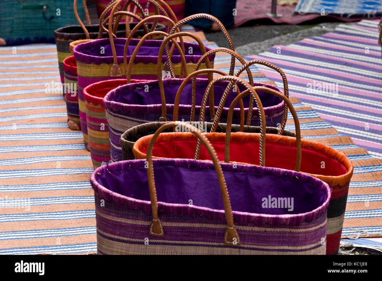 Purple orange mauve baskets hi-res stock photography and images - Alamy