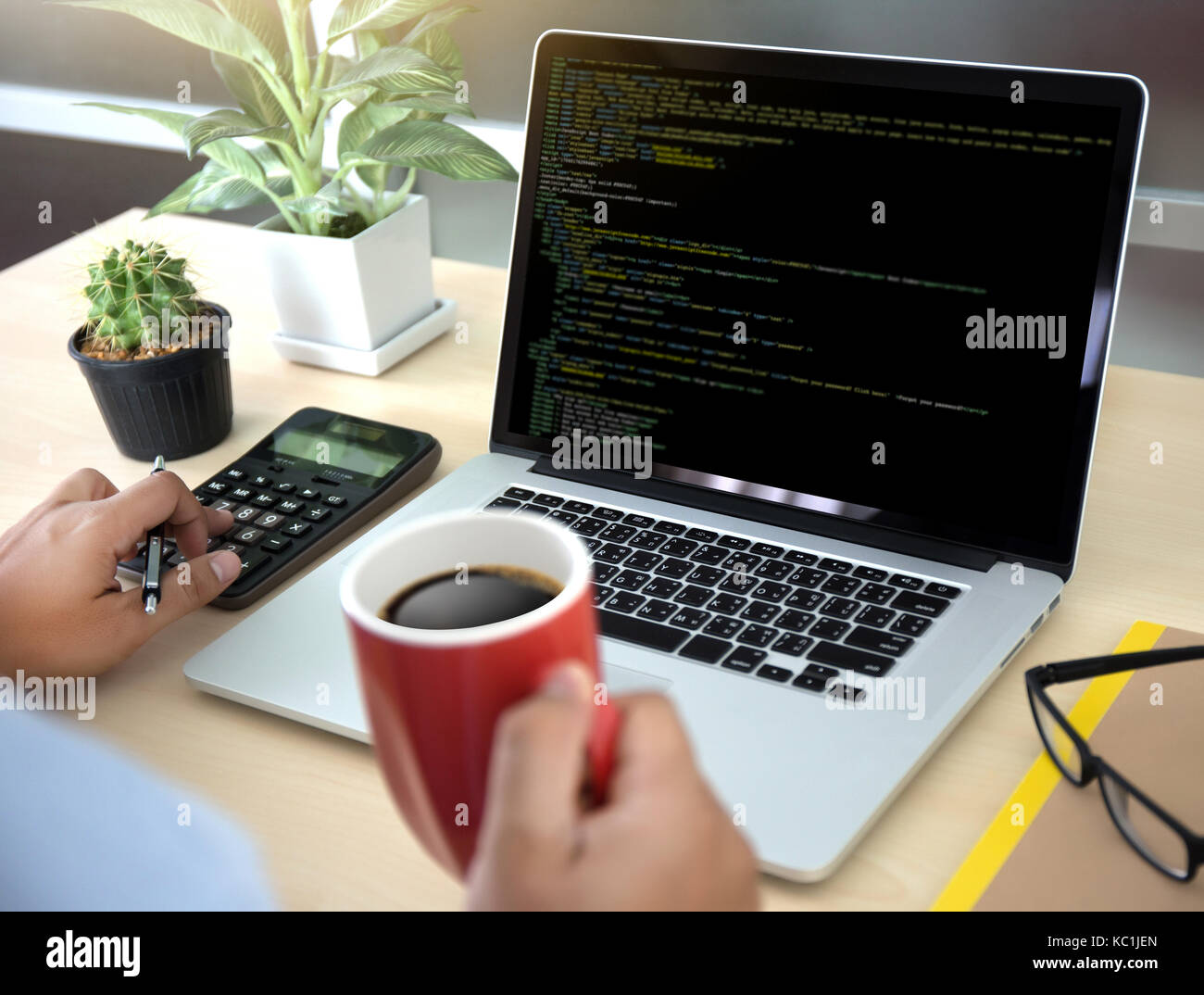 Developer Team Working Laptop Computer Mobile Application Softwareand Web Design Online ...