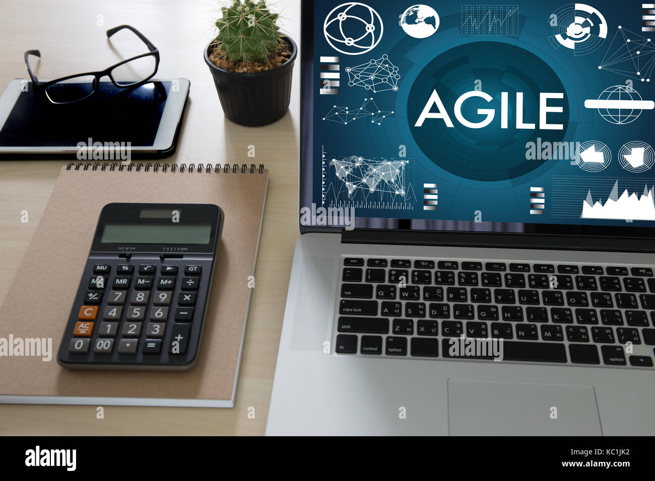 AGILE Agility Nimble Quick Fast Concept businessman working Stock Photo ...