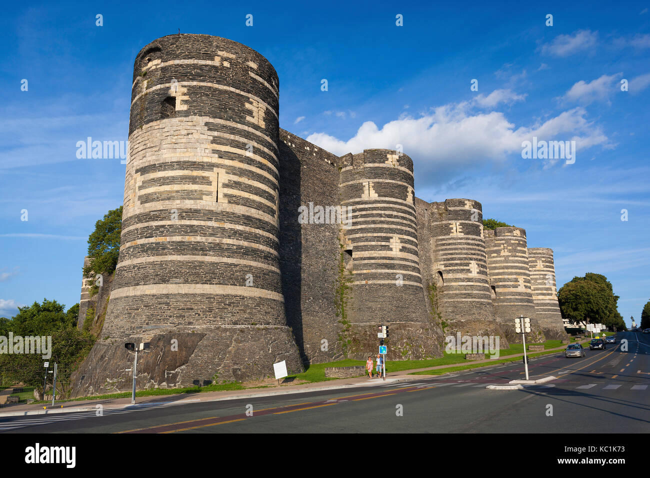 Castle of Angers, Maine-et-Loire, France Stock Photo - Alamy