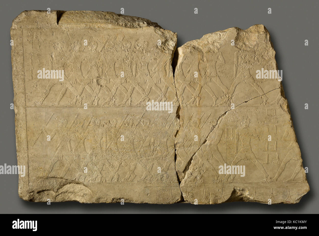 Relief with running troops, Old Kingdom, Dynasty 5, ca. 2465–2458 B.C ...