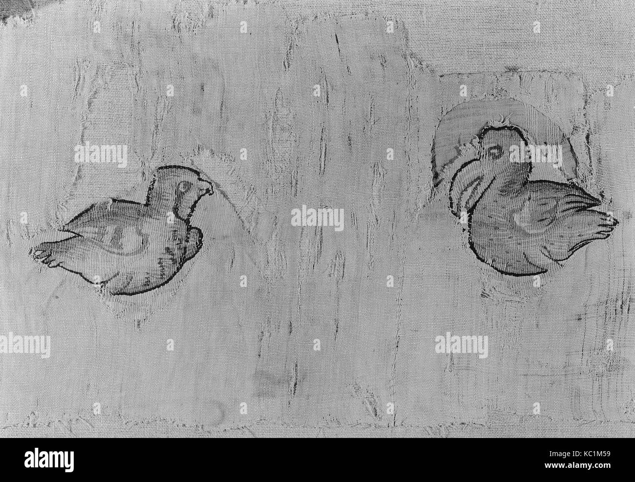 Fragment with Two Birds, 3rd century, Attributed to Egypt, Akhmim ...