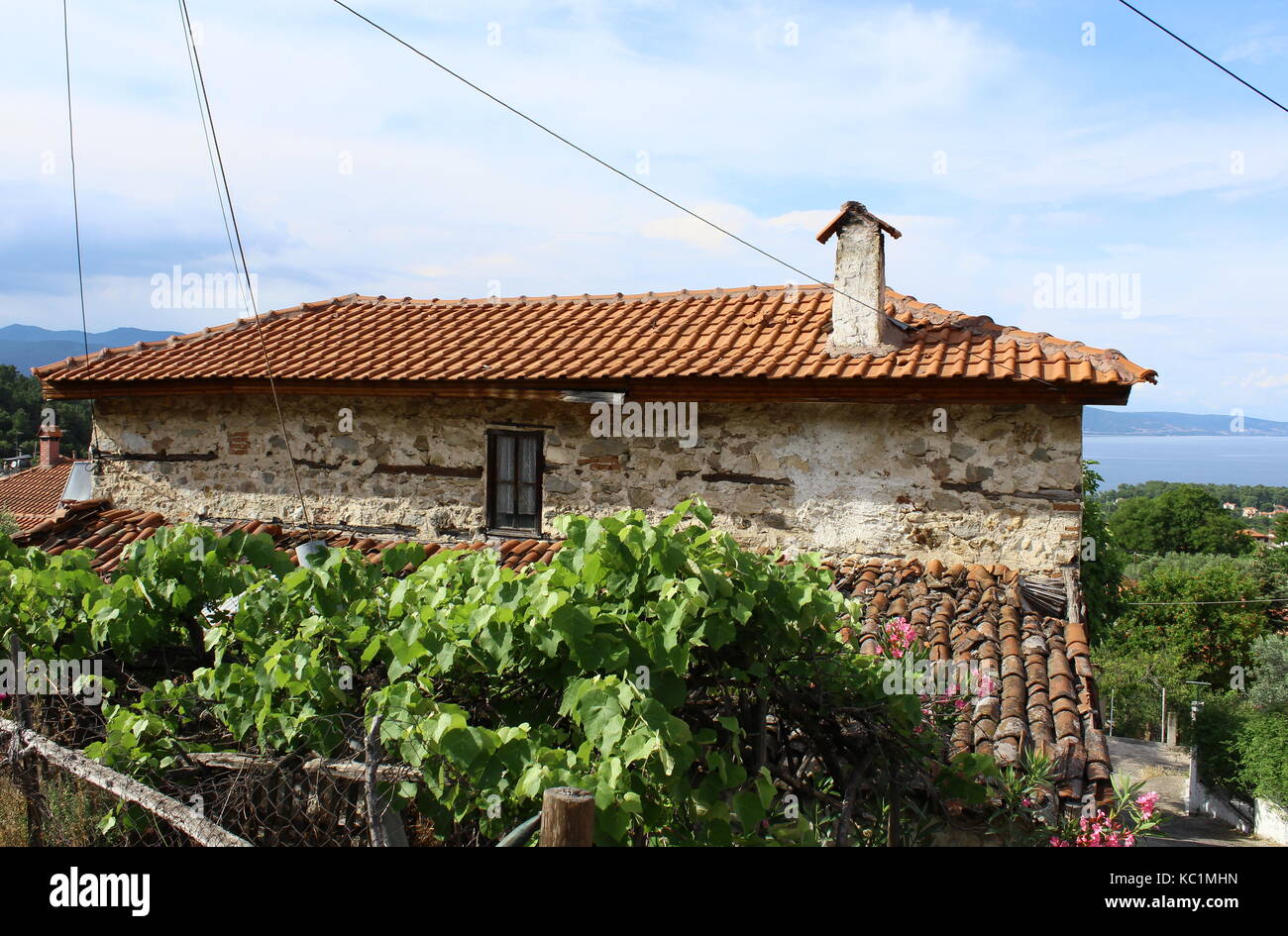 Traditional Greek house Stock Photo - Alamy