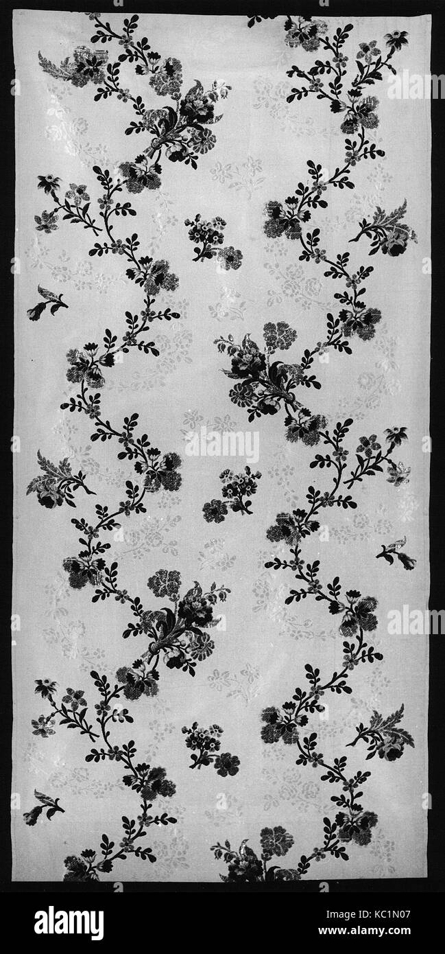 Piece, ca. 1750, British, Spitalfields, Silk and metal thread, L. 89 3/ ...