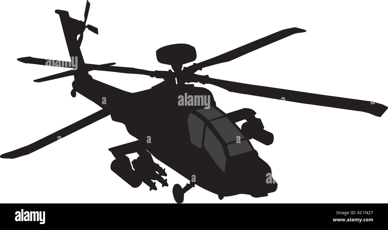 Apache helicopter gunship Stock Vector Images - Alamy