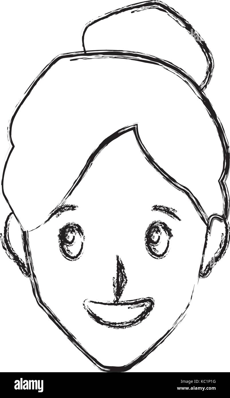 Woman smiling cartoon Stock Vector Image & Art - Alamy