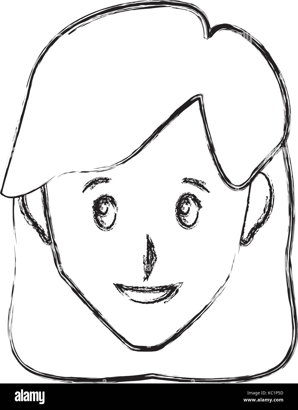 Woman smiling cartoon Stock Vector Image & Art - Alamy