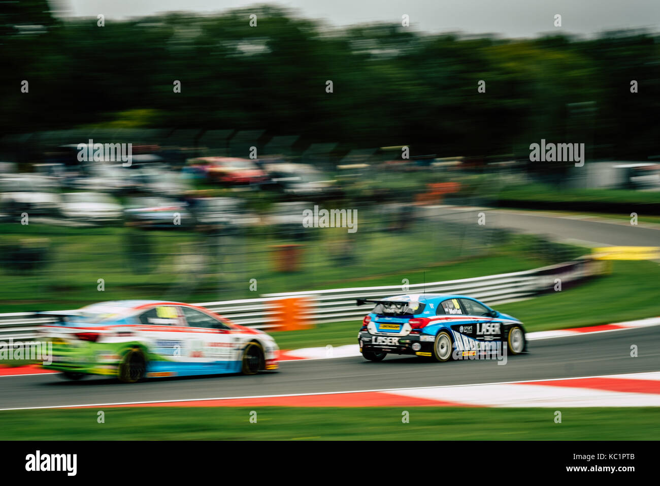Fawkham, Longfield, UK. 1st Oct, 2017. BTCC racing driver Aiden Muffat ...