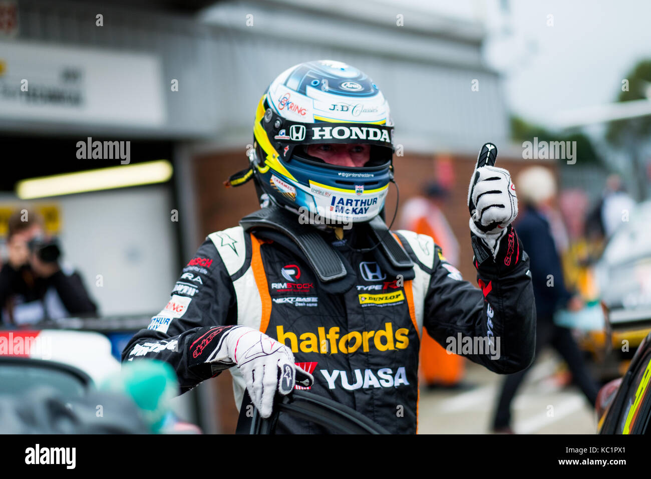 Fawkham, Longfield, UK. 1st Oct, 2017. BTCC racing driver Gordon ...