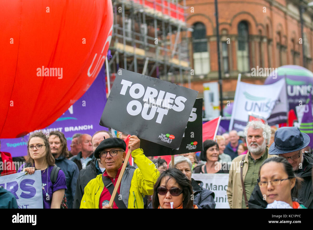 Tories out signs hi-res stock photography and images - Alamy