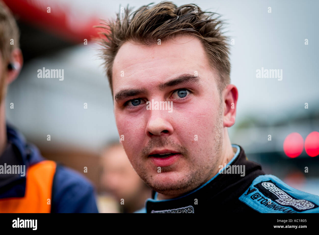 Fawkham, Longfield, UK. 1st Oct, 2017. BTCC racing driver Tom Ingram ...