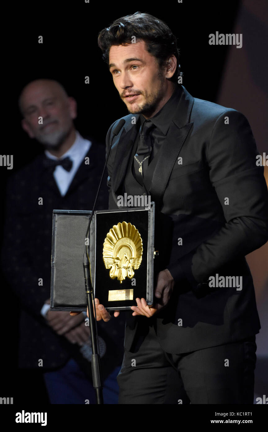 James Franco receives the Gold Shell Award for the 'The disaster Artist ...