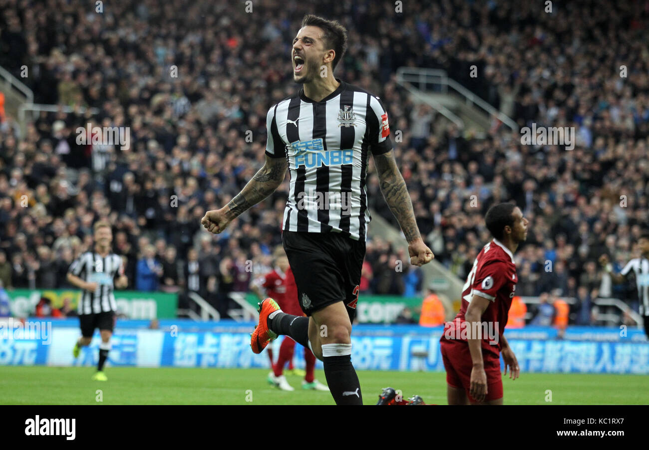 JOSELU CELEBRATES GOAL NEWCASTLE UNITED FC V LIVERPOO ST JAMES PARK ...