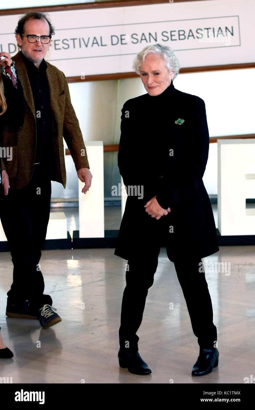 Björn Runge and Glenn Close attend 'The Wife' photocall during the 65th ...