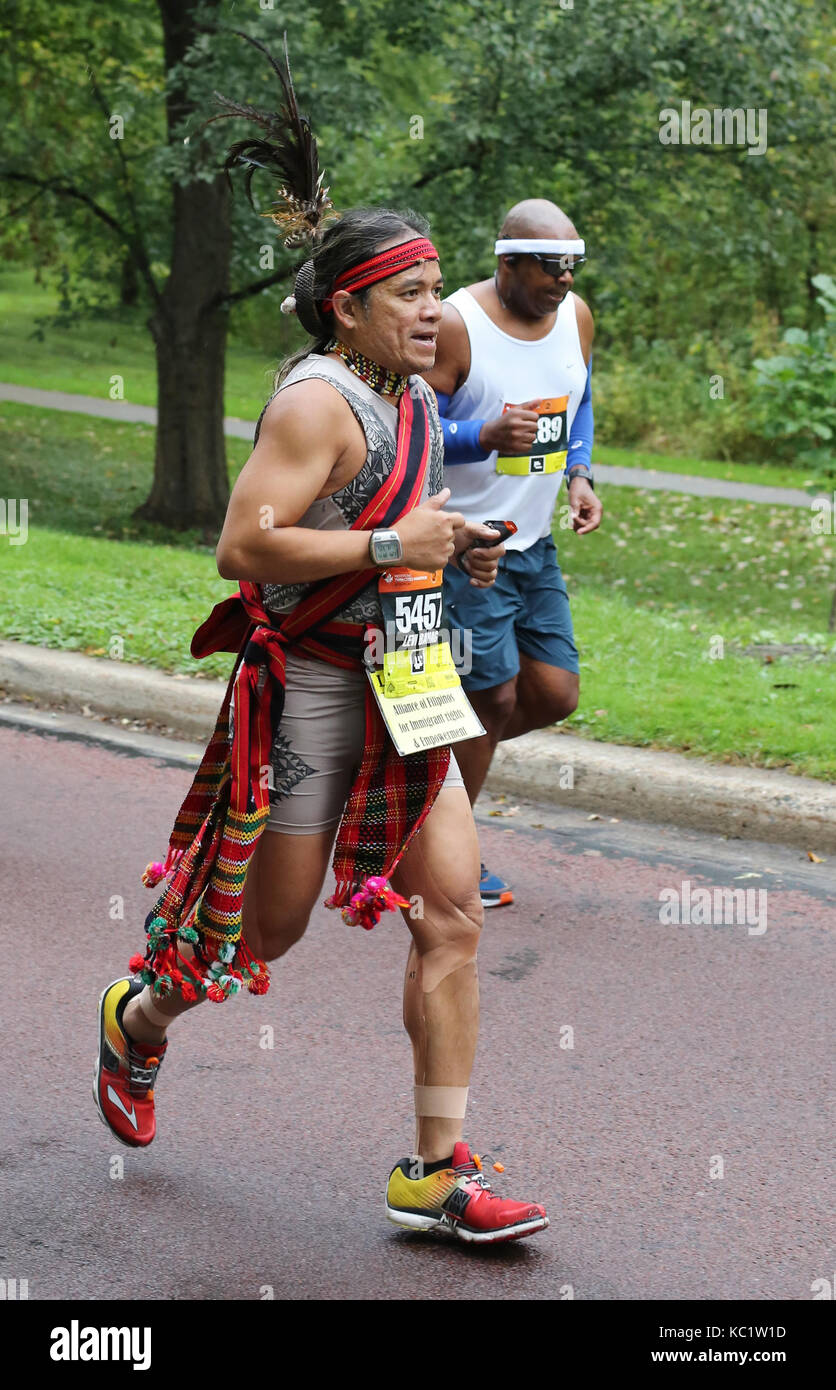 Minneapolis, Minnesota, USA. 1st October, 2017. A Native American ...