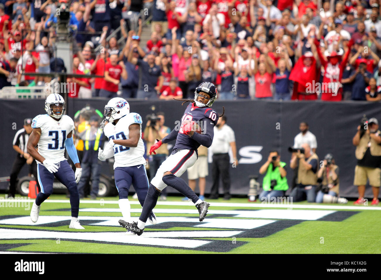 Houston, Texas, USA. 1st Oct, 2017. Houston Texans wide receiver ...