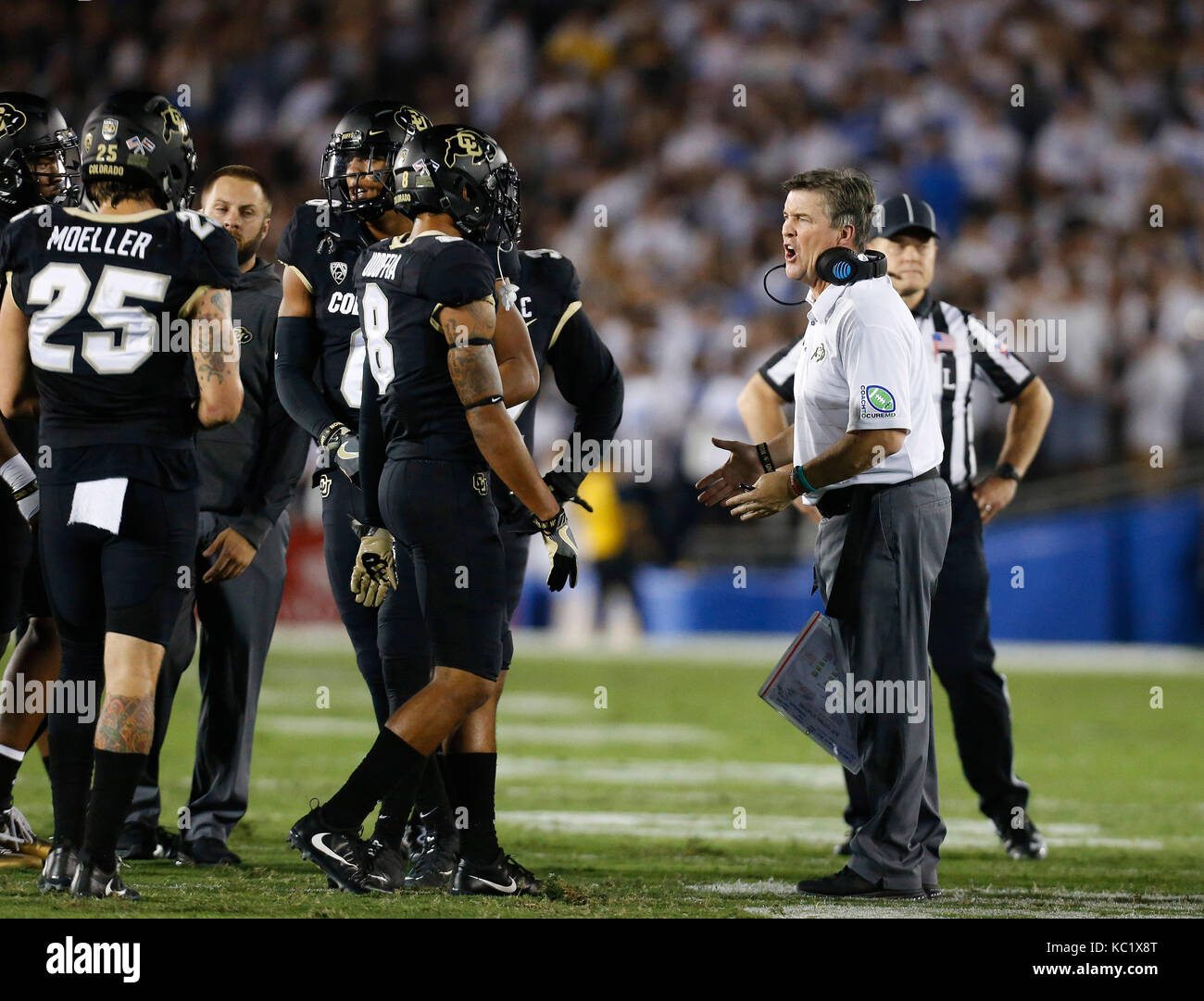September 30, 2017 Colorado Buffaloes head coach Mike MacIntyre in ...
