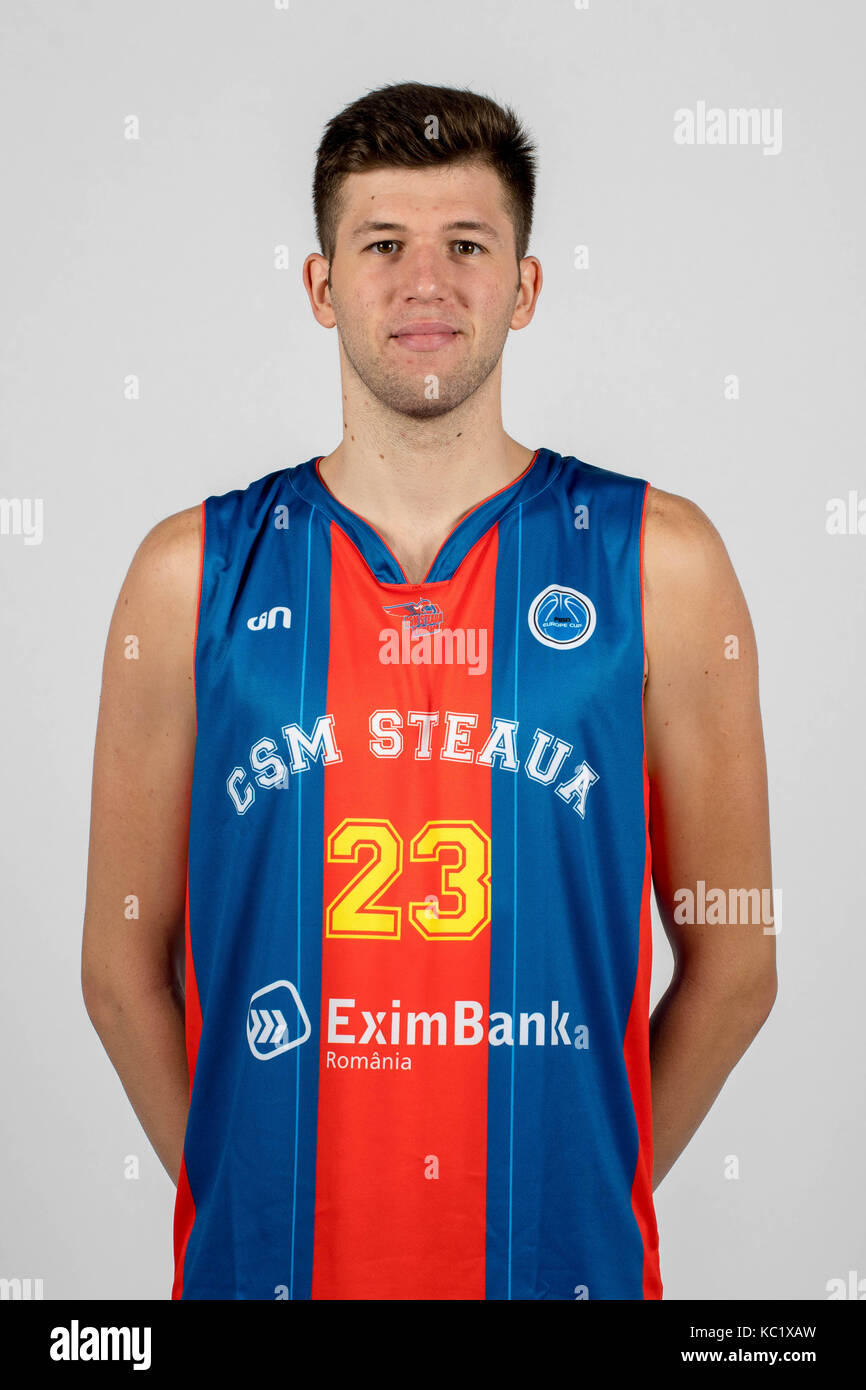 September 29, 2017: Bogdan Popa #23 (CSM Steaua Bucharest) during the ...