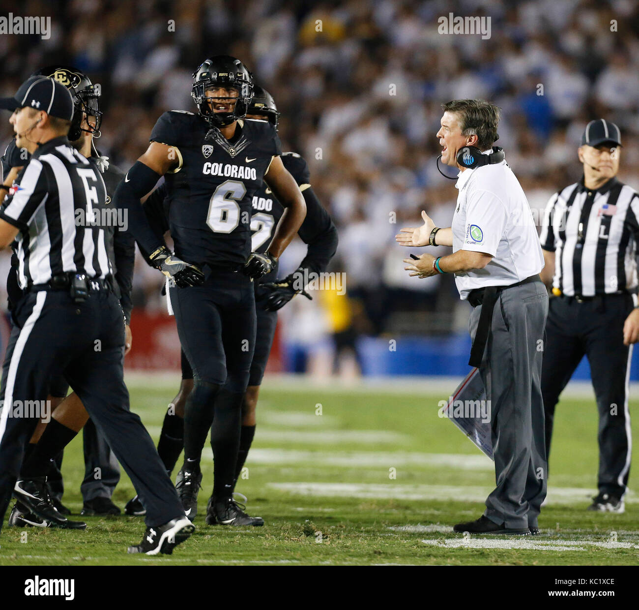 September 30, 2017 Colorado Buffaloes head coach Mike MacIntyre in ...