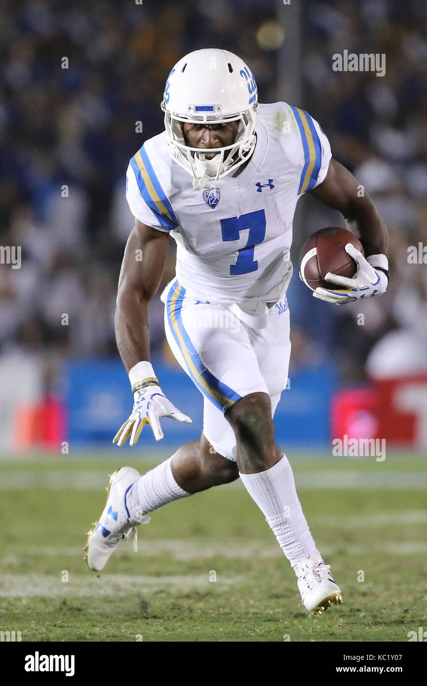 Pasadena, CA. 30th Sep, 2017. UCLA Bruins wide receiver Darren Andrews ...