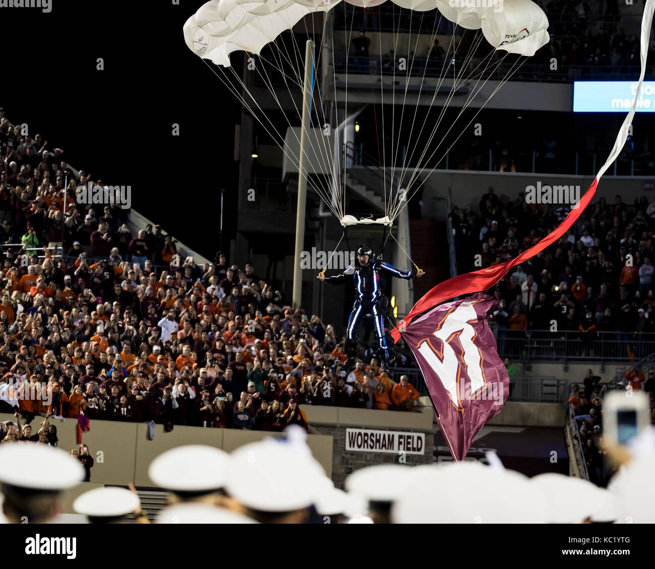 Blacksburg, Virginia, USA. 30th Sep, 2017. The Virginia Tech Hokies ...