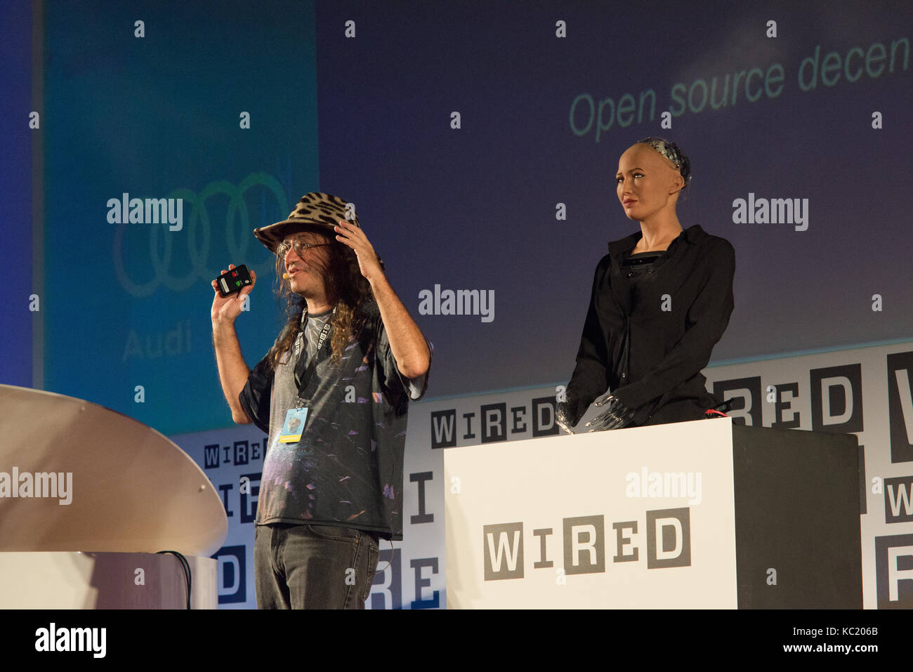 Florence, Italy. 1st October, 2017. Wired Next Fest in Florence, Italy ...