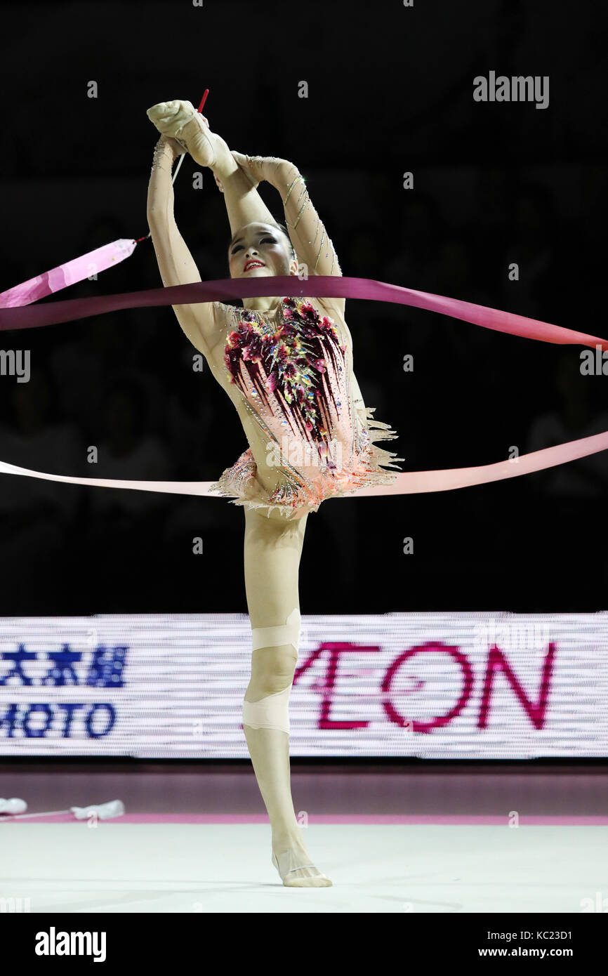 Tokyo, Japan. 1st Oct, 2017. Kaho Minagawa (JPN) Rhythmic Gymnastics ...
